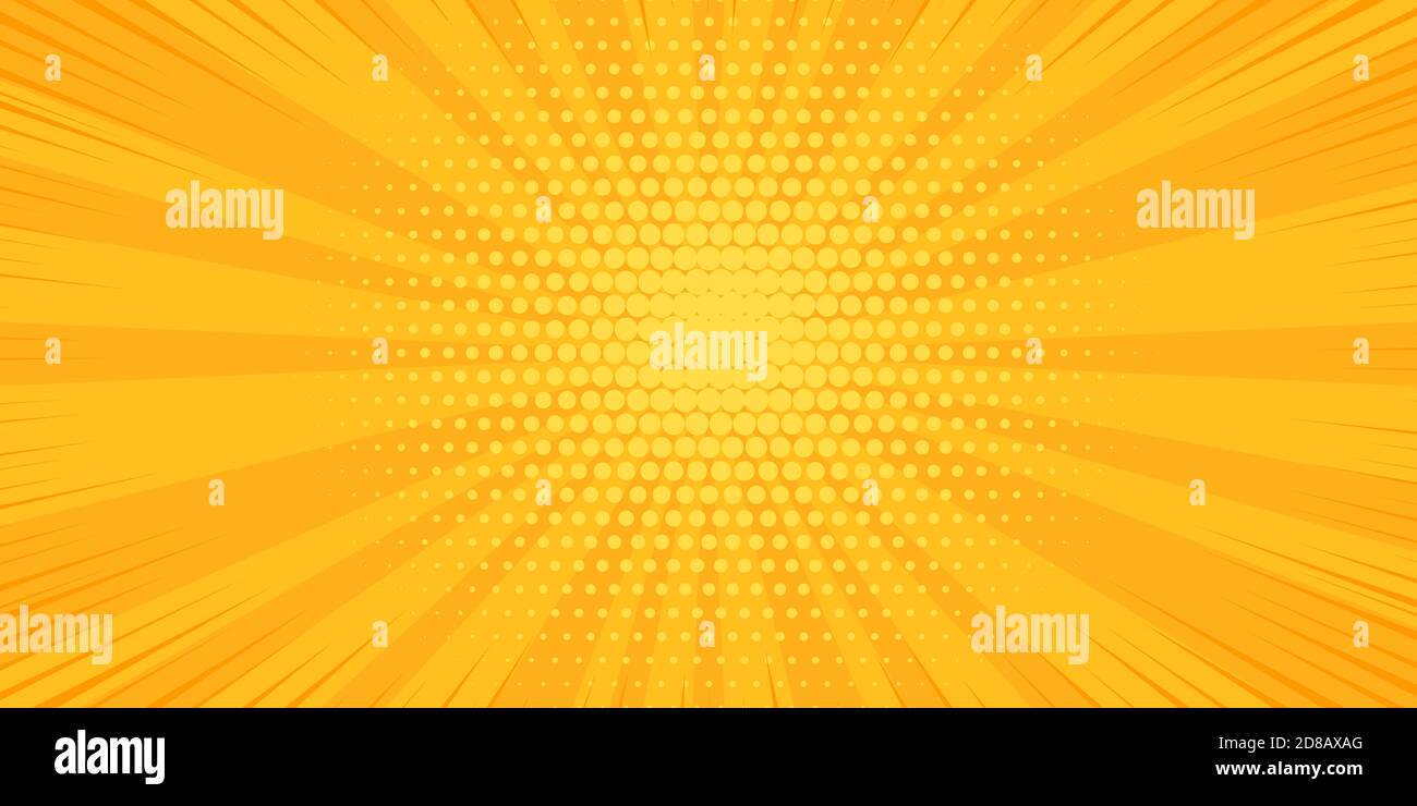 Pop art yellow comics book cartoon magazine cover Stock Vector Image ...