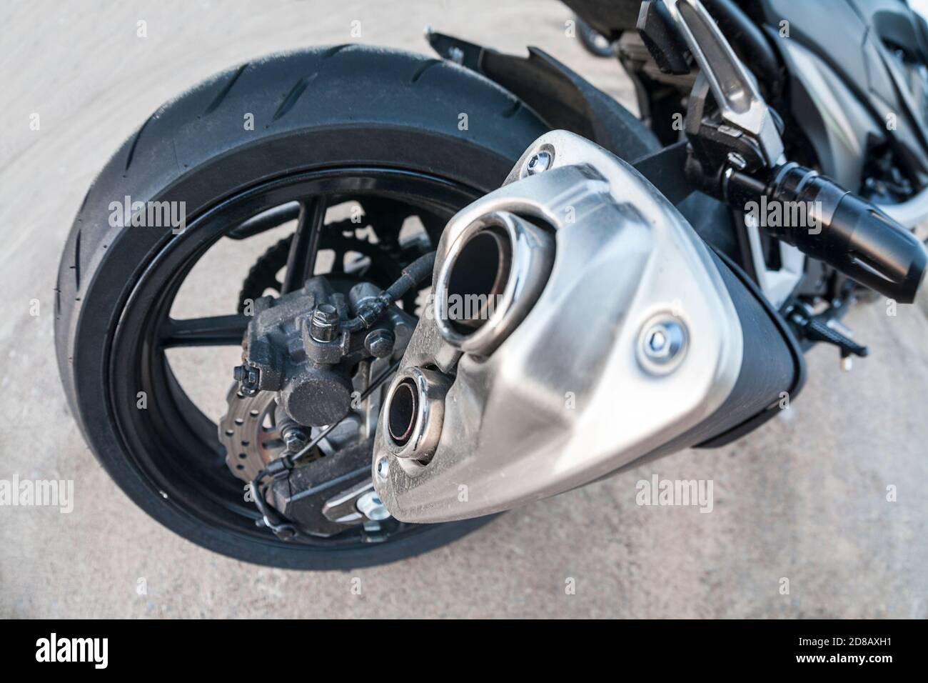 Back motorcycle wheel disc hi-res stock photography and images - Alamy