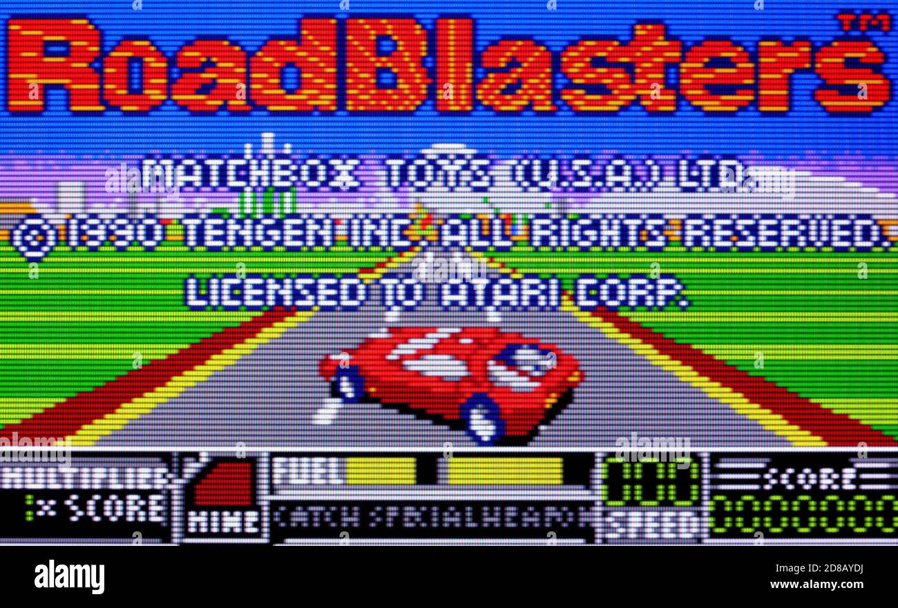 Road Blasters - Atari Lynx Videogame - Editorial use only Stock Photo ...