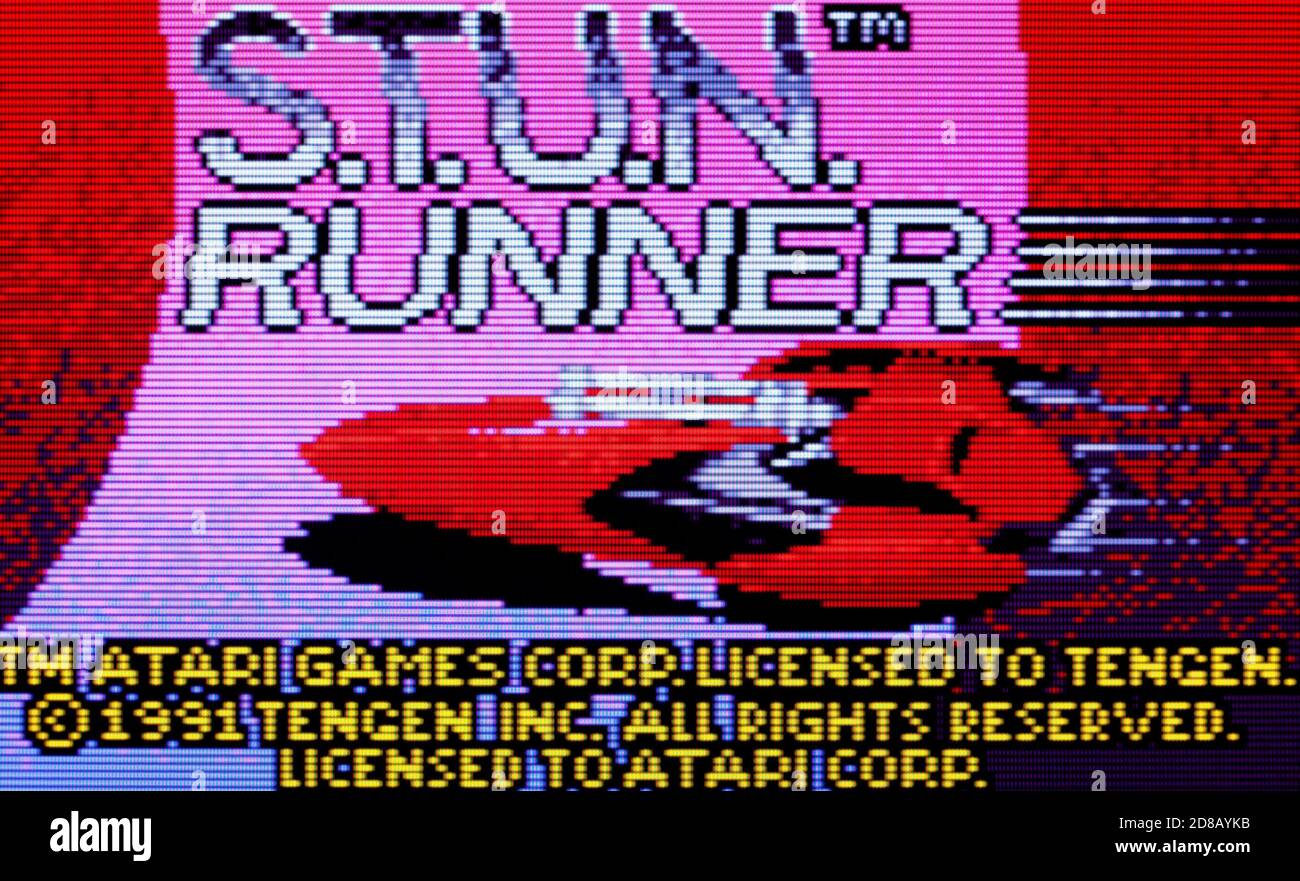 Stun Runner - Atari Lynx Videogame - Editorial use only Stock Photo - Alamy