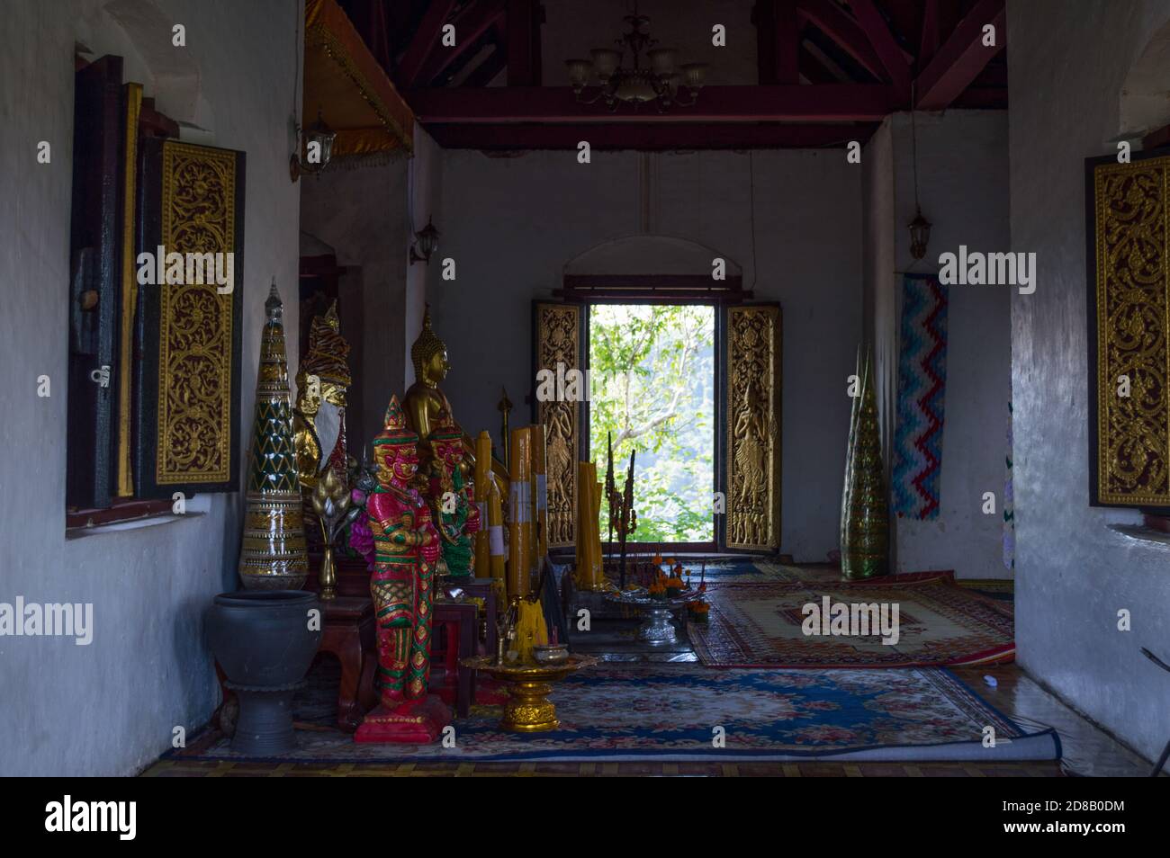 Temple on Top of Phousi Hill in Luang Prabang, Laos Stock Photo - Alamy