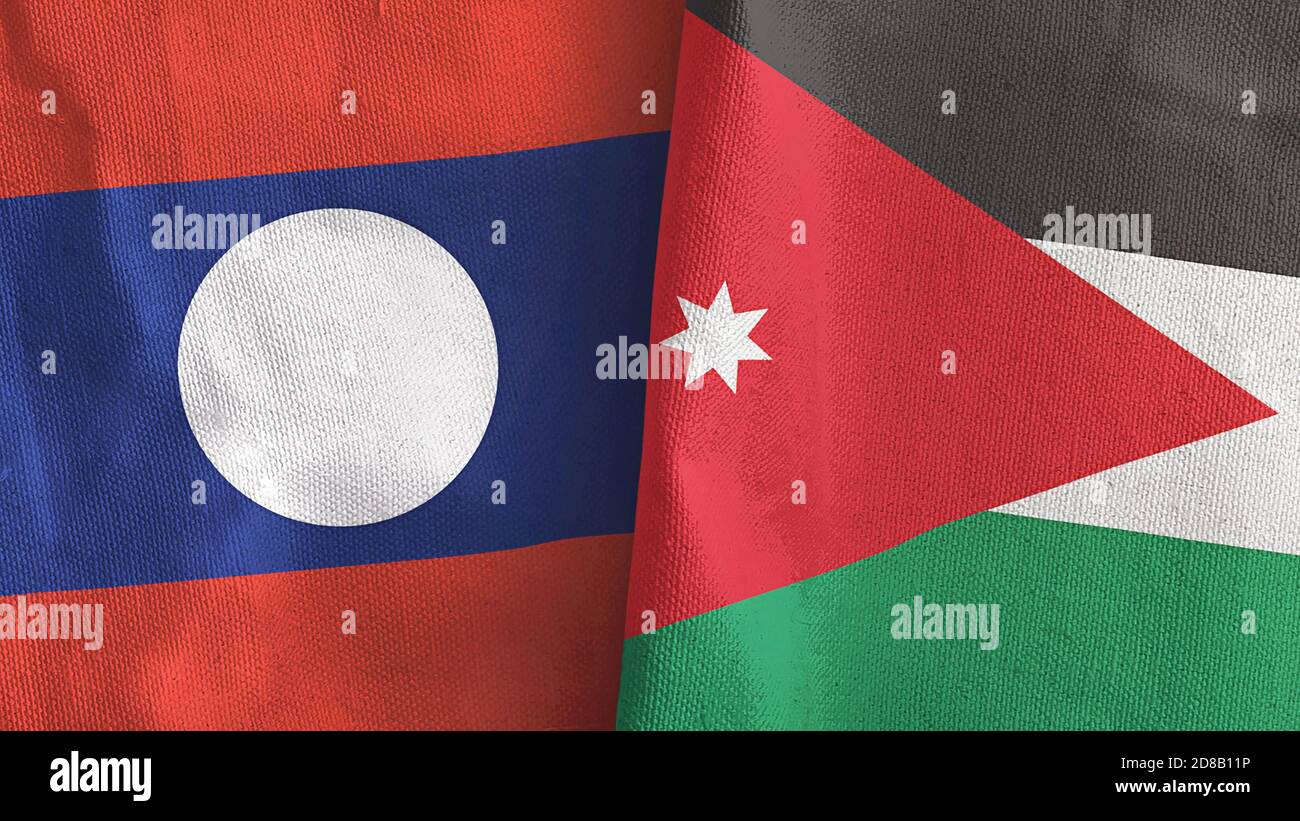Jordan Laos Flag High Resolution Stock Photography and Images - Alamy