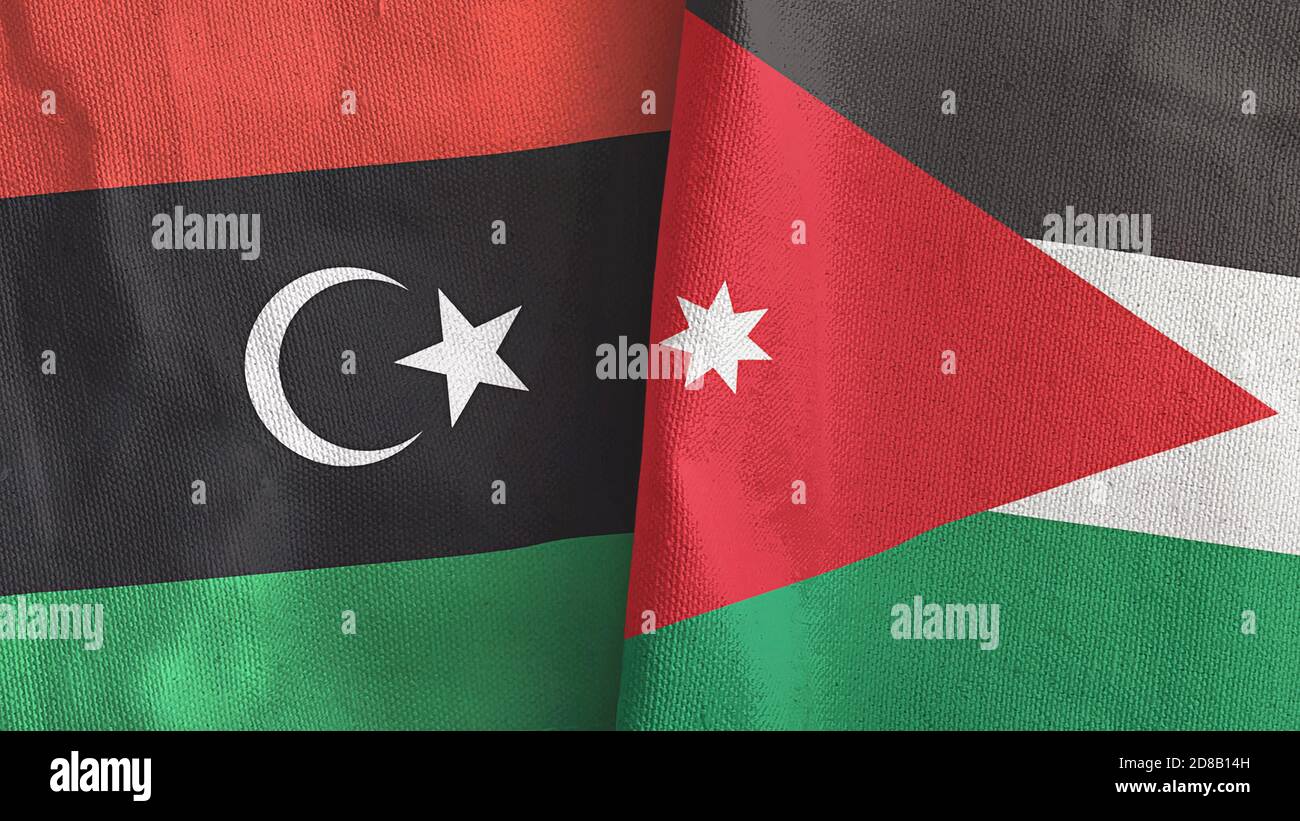 Libya jordan flag hi-res stock photography and images - Alamy