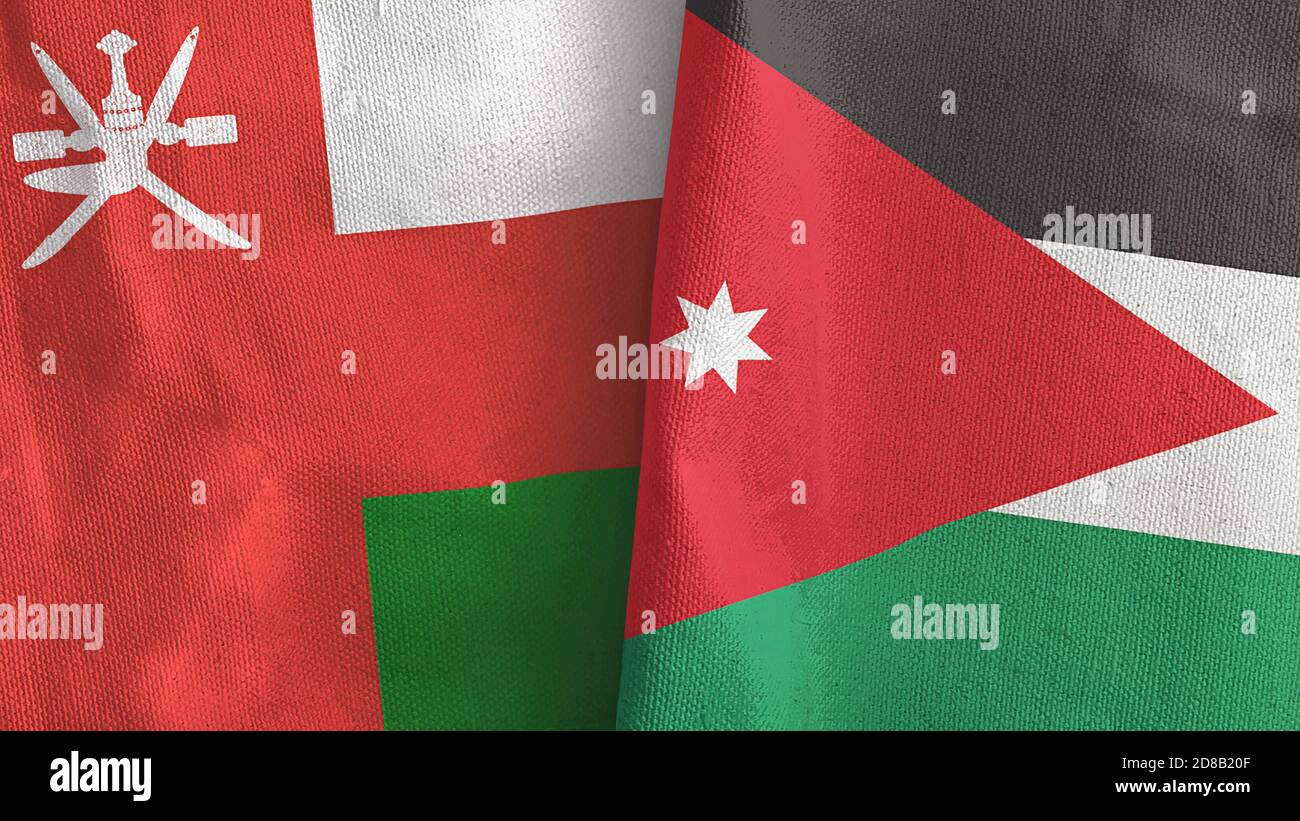 Oman jordan flag hi-res stock photography and images - Alamy