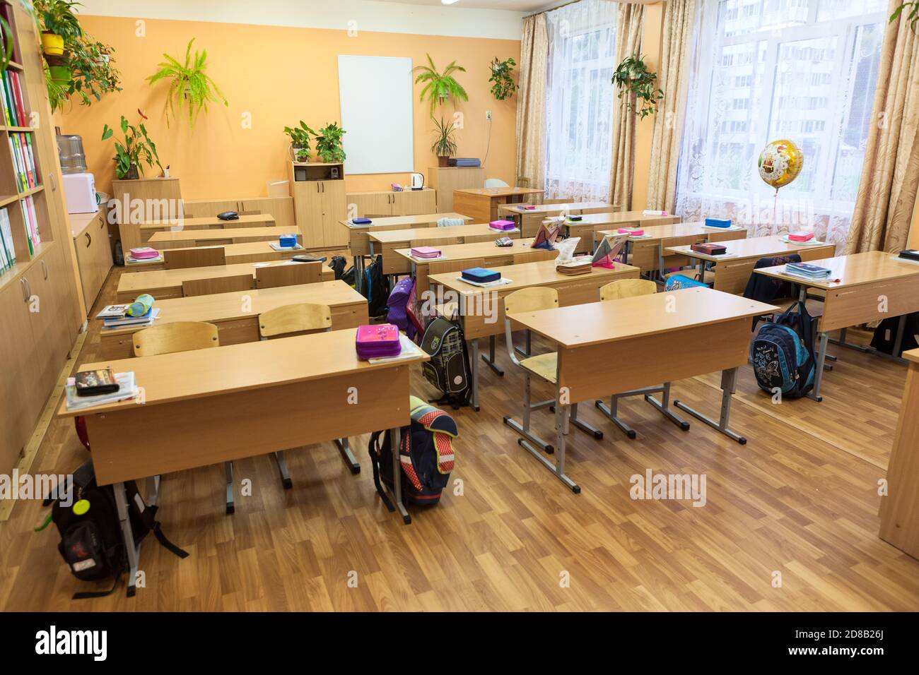 Saint-Petersburg, Russia, circa Sep, 2017: Russian schoolclass of ...