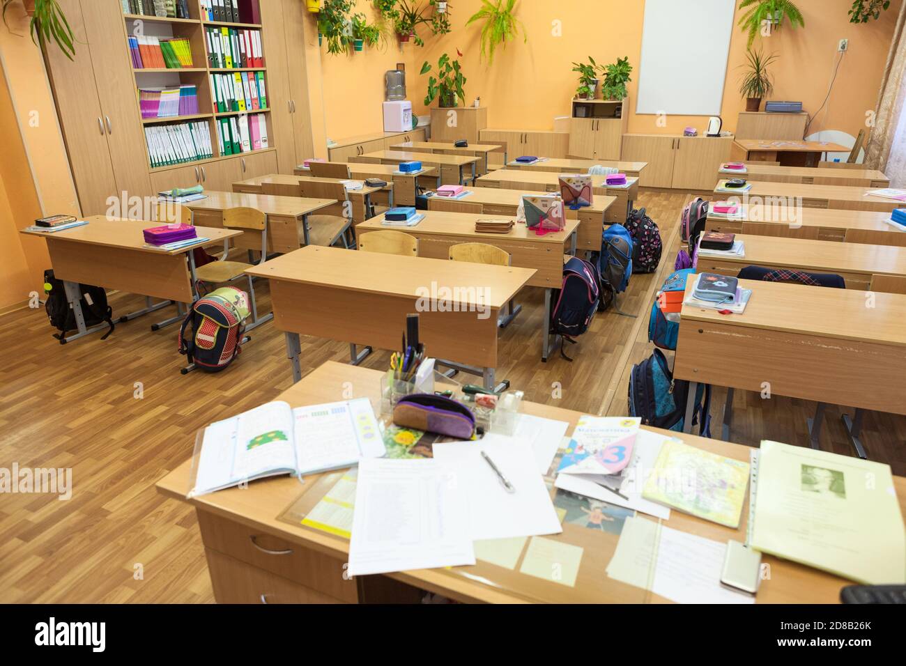 Desk table wall preschool hi-res stock photography and images - Alamy