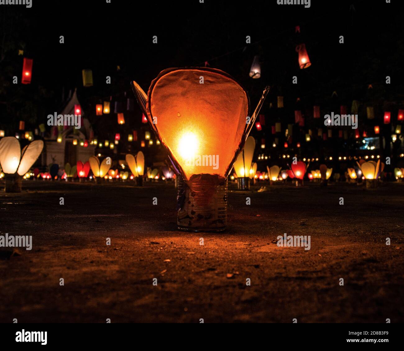 Light festival in laos hi-res stock photography and images - Alamy