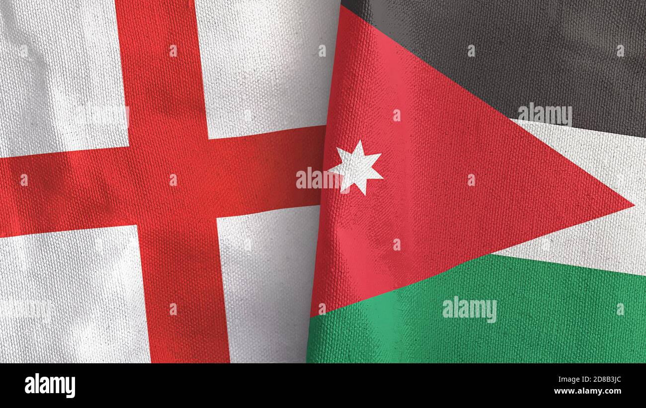 Jordan england flag hi-res stock photography and images - Alamy