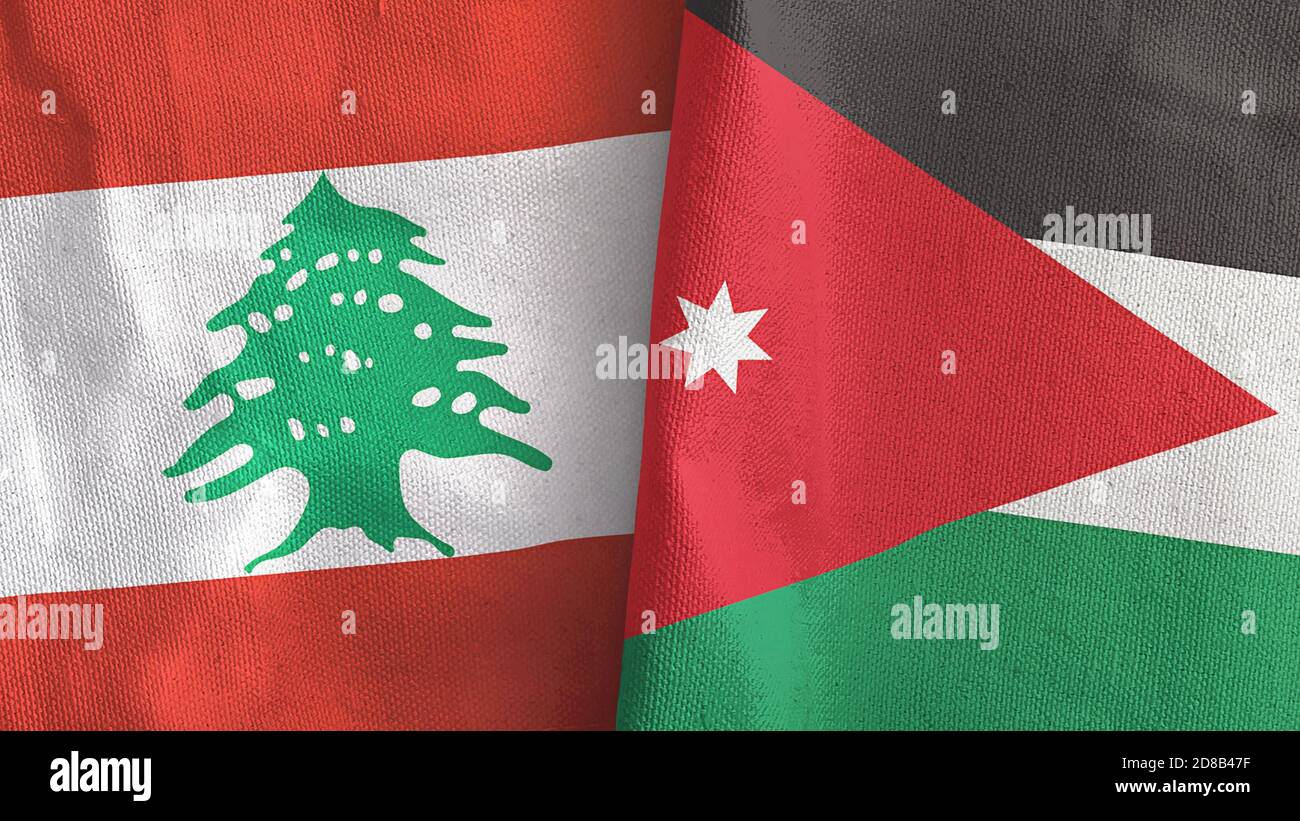 Jordan lebanon flag hi-res stock photography and images - Alamy