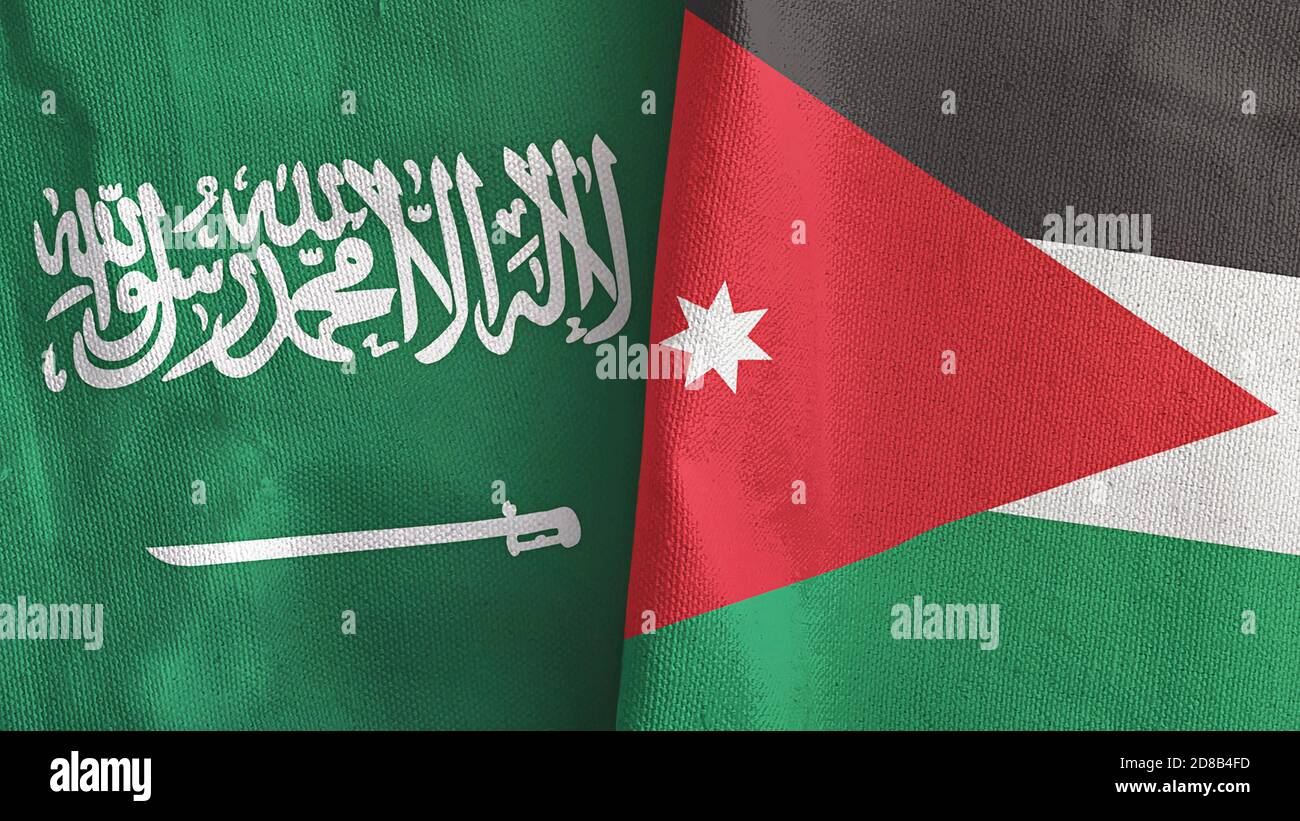 Saudi arabia jordan flag hi-res stock photography and images - Alamy