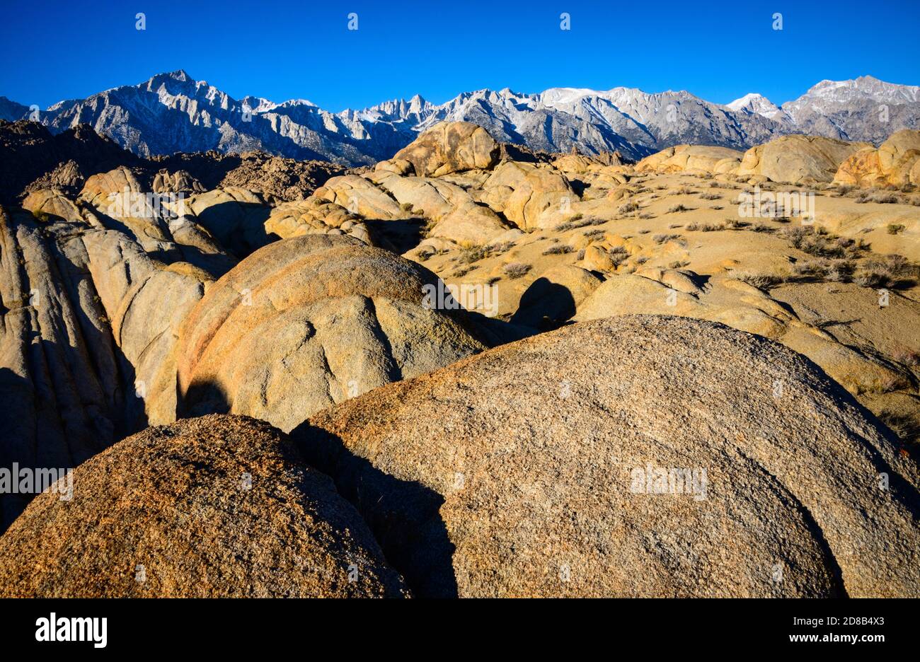 Mount Whitney and the Alabama Hills Stock Photo - Alamy