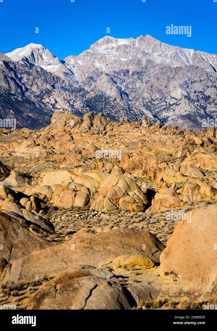 Mount Whitney and the Alabama Hills Stock Photo - Alamy