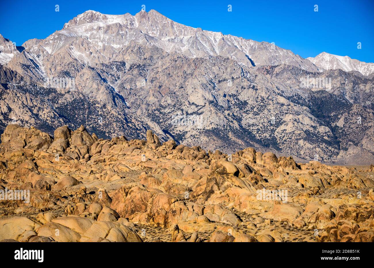 Mount Whitney and the Alabama Hills Stock Photo - Alamy