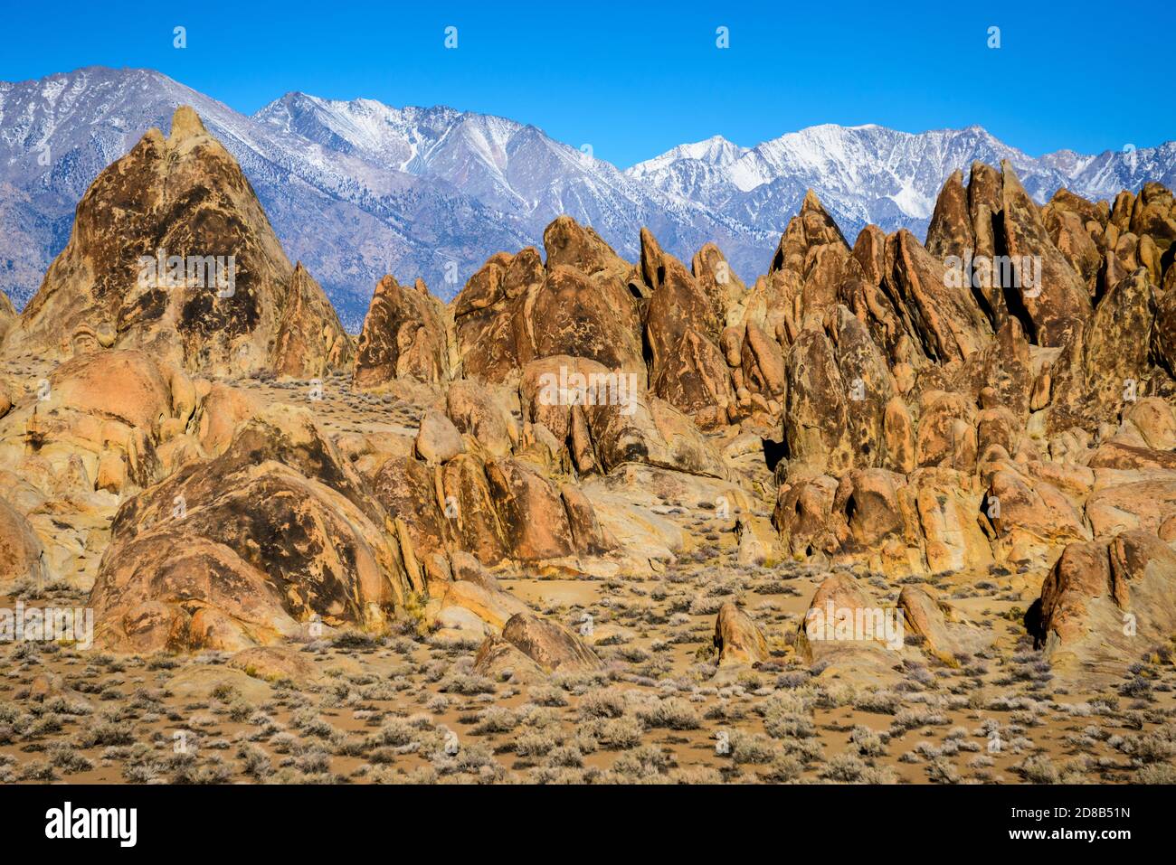 Mount Whitney and the Alabama Hills Stock Photo - Alamy