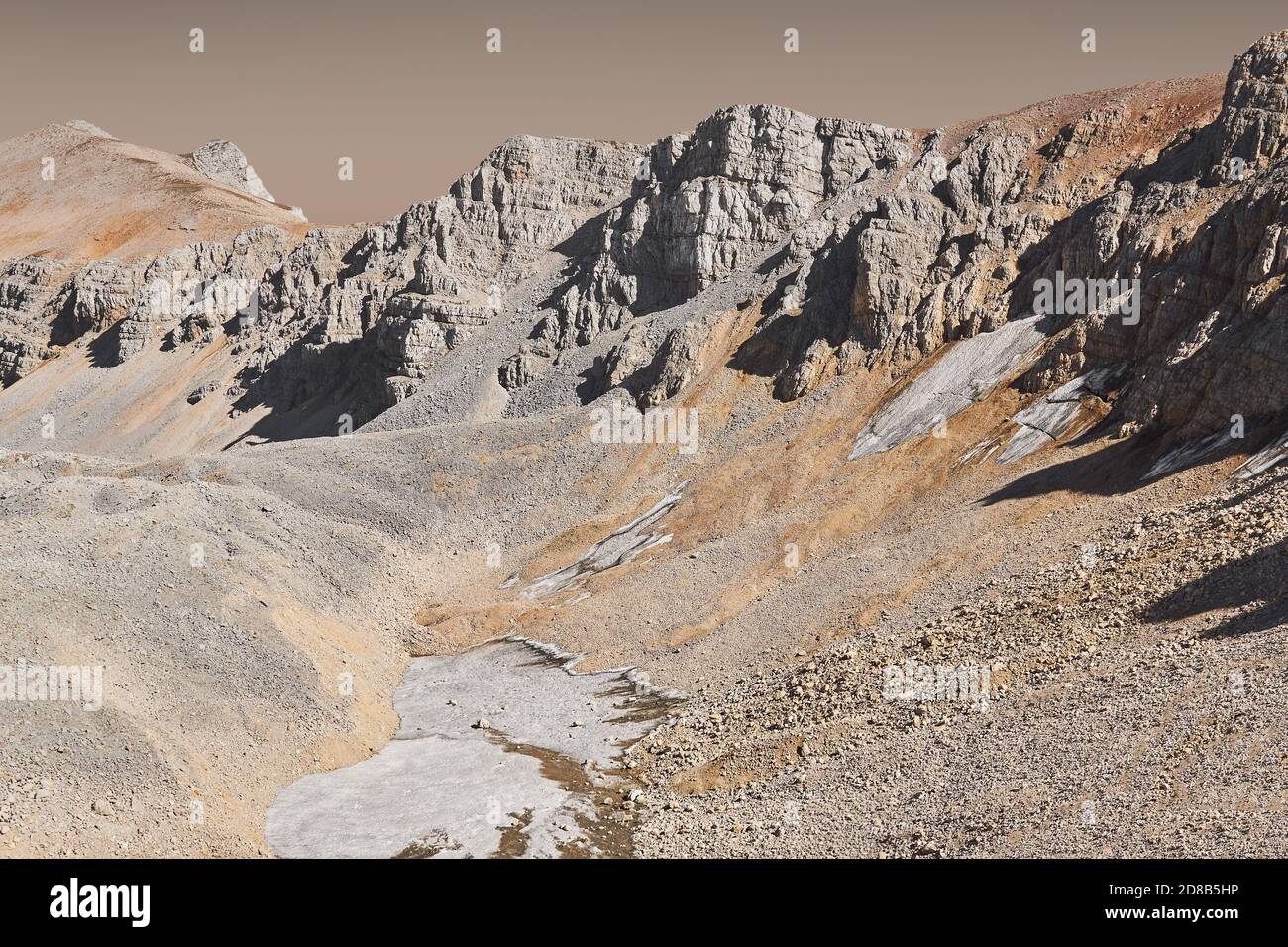 speculative image of ice deposits at the bottom of the martian canyon ...