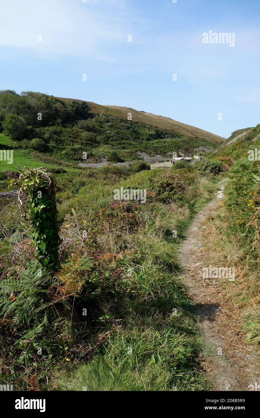 Trevellas Combe Valley, North Cornwall, England, UK in September Stock ...