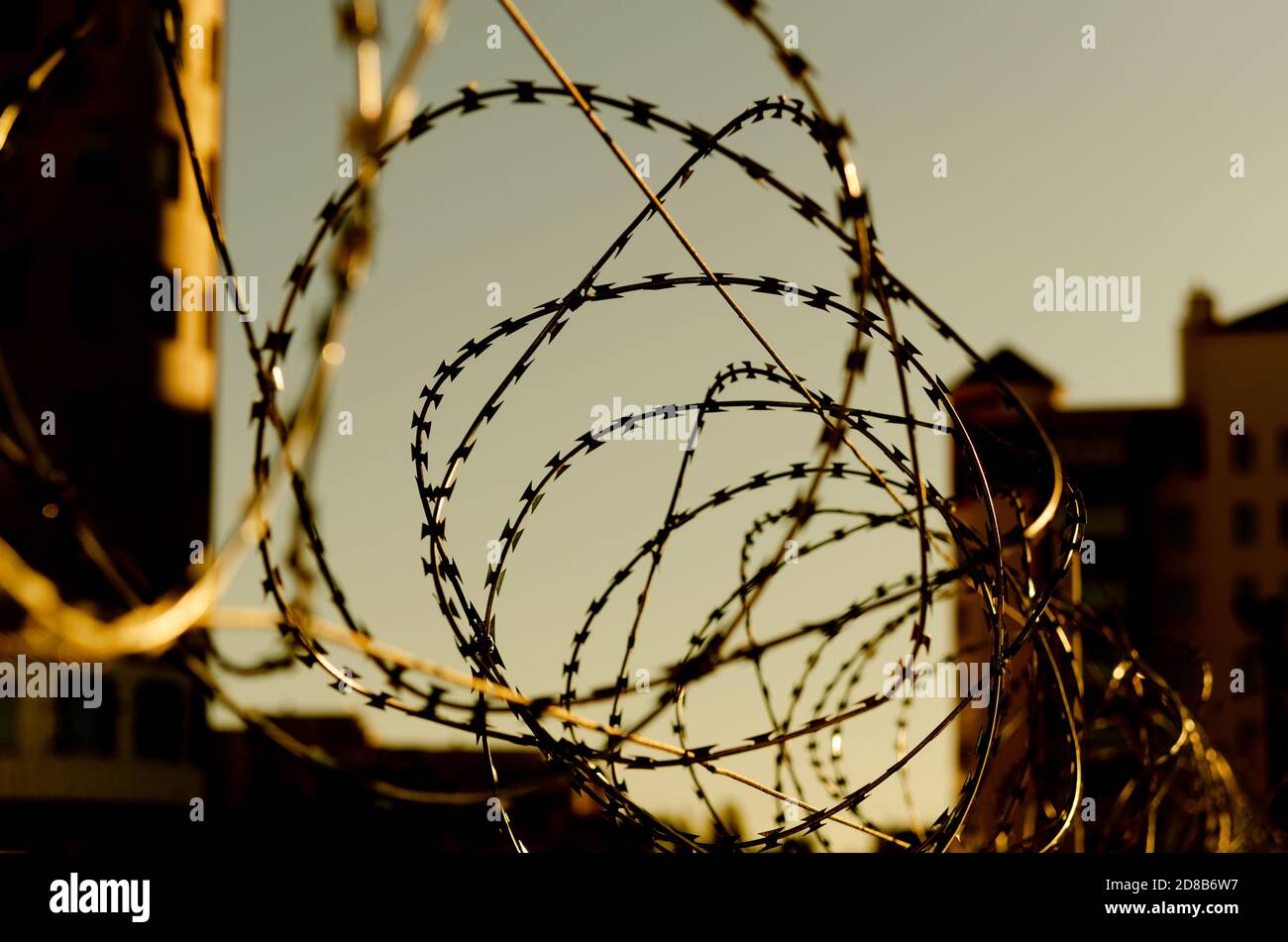 Prisoner war in barbed wire hi-res stock photography and images - Alamy