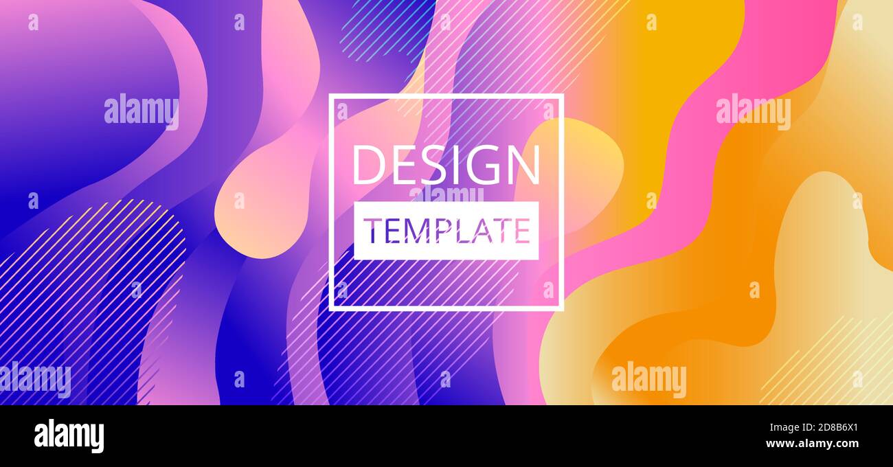 Header design template. Liquid website design in pink and orange color ...