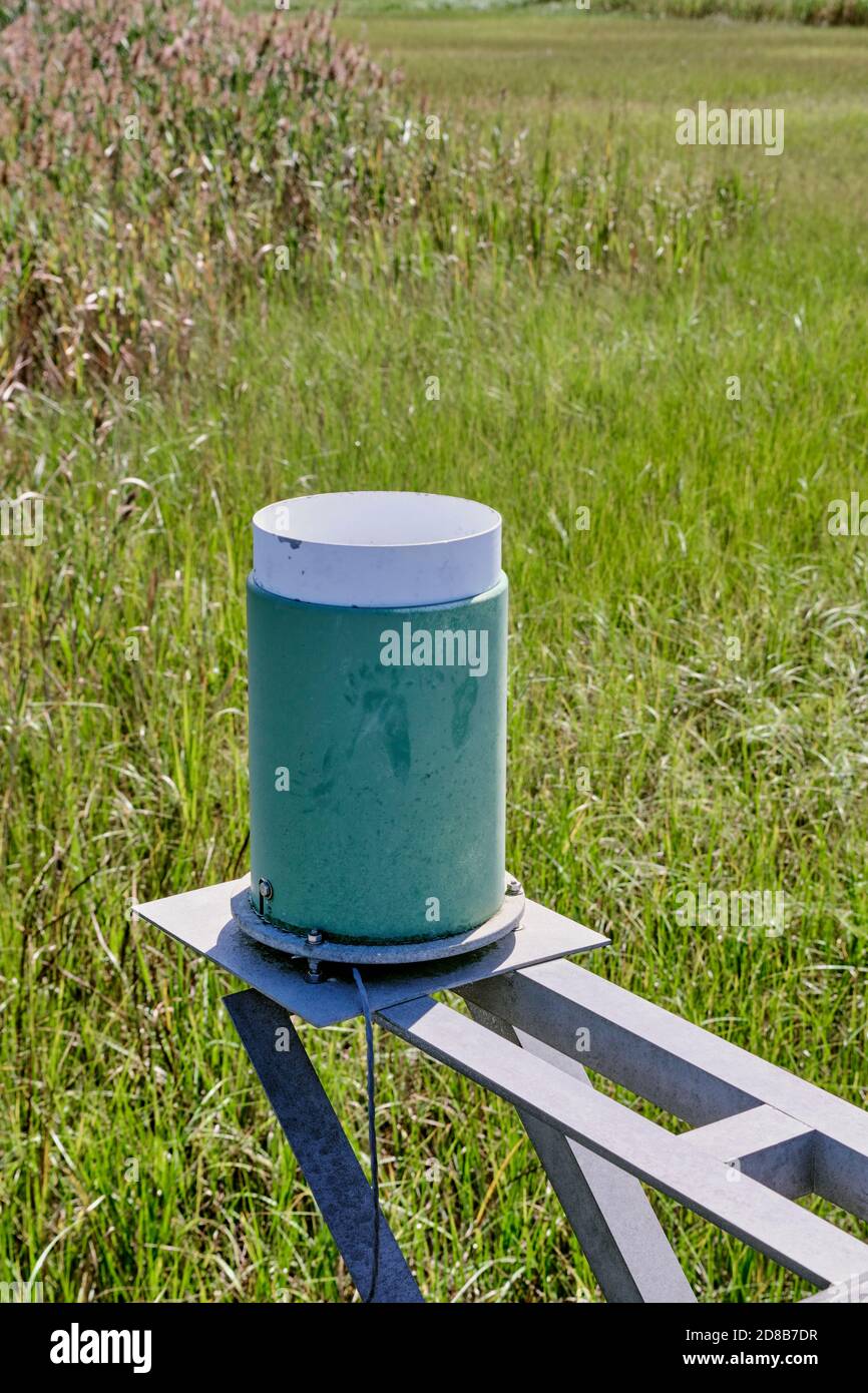 Automated weather and ecological data center rain collection unit, St ...