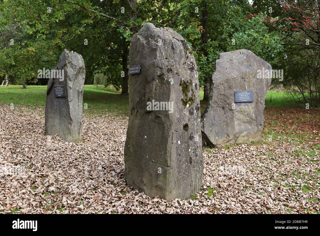 Standing stones at Capel Maelog, Princes Avenue, The Lake, Llandrindod ...