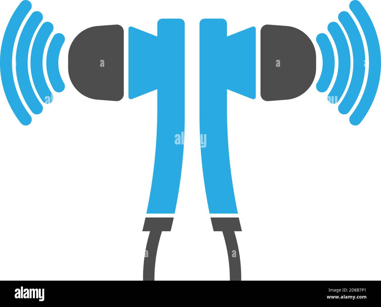 Earbuds vector vectors hi-res stock photography and images - Alamy