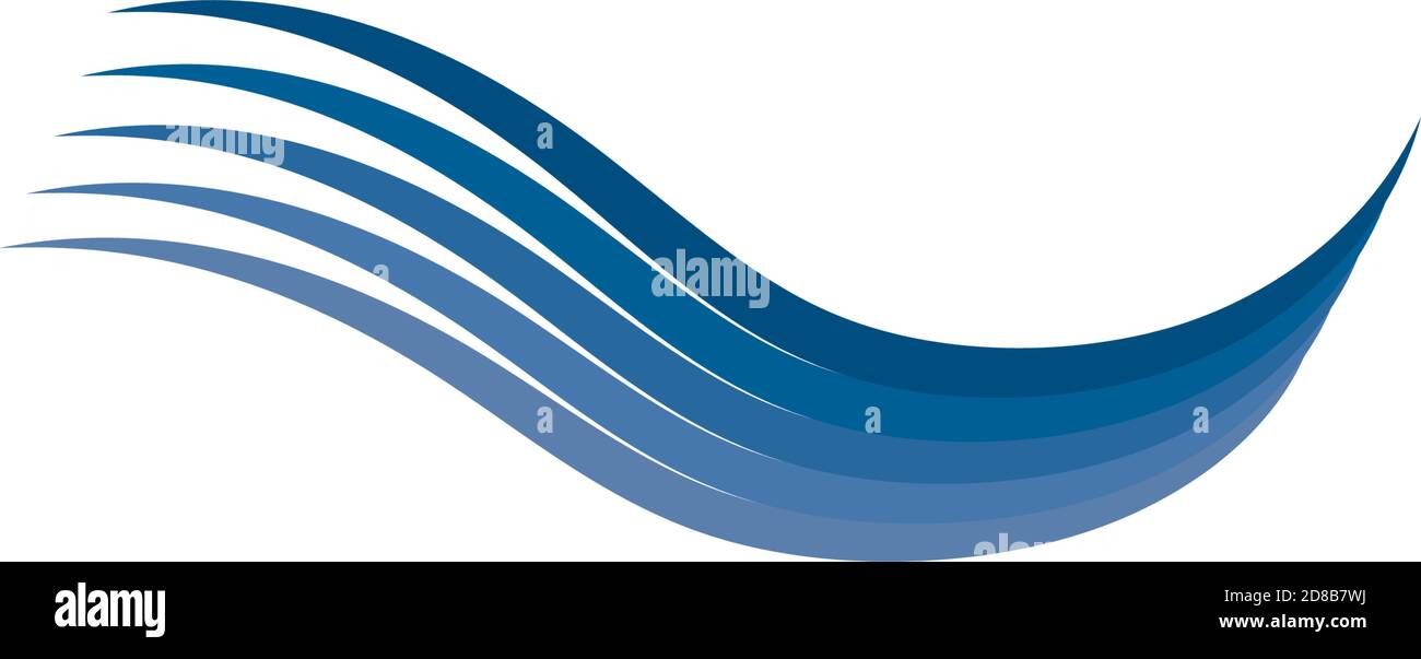 Wave icon logo vector illustration Stock Vector Image & Art - Alamy