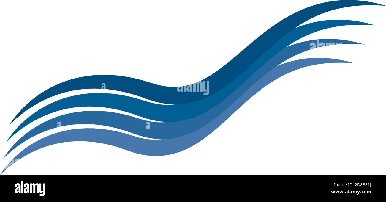 Wave icon logo vector illustration Stock Vector Image & Art - Alamy