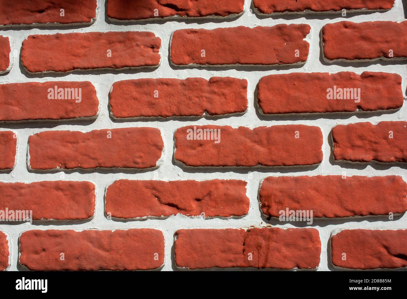 Closeup shot of red and white brick wall as background Stock Photo - Alamy