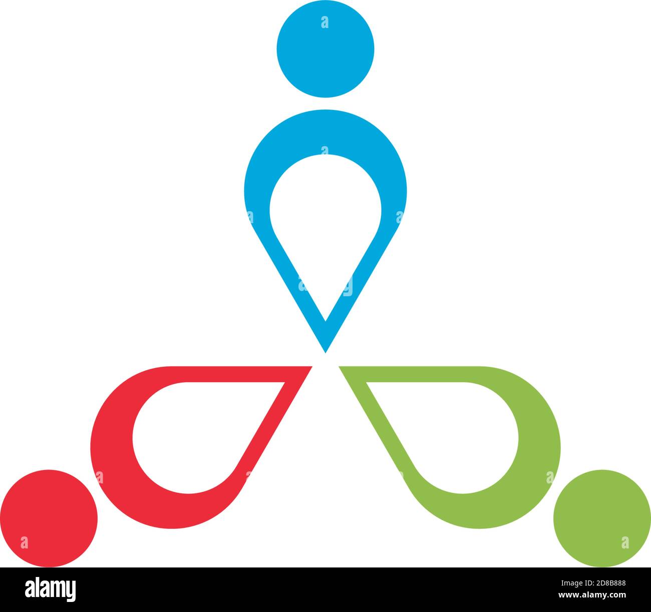 Community, network and social logo design template vector Stock Vector ...