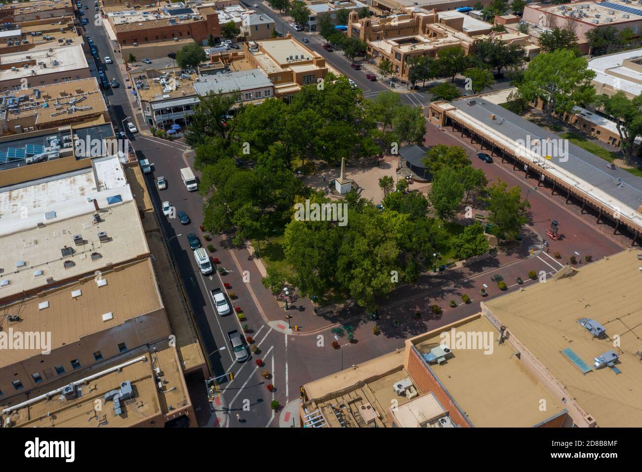Santa fe plaza hi-res stock photography and images - Alamy
