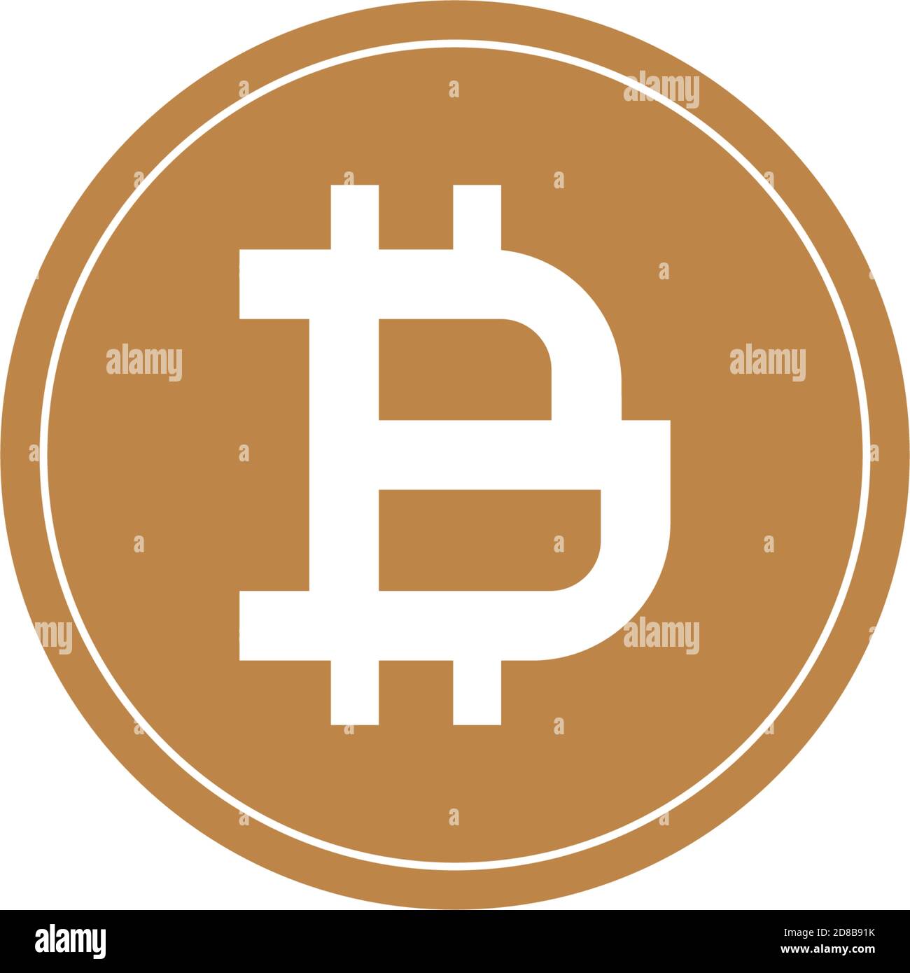 Letter B Crypto coin icon design concept vector Stock Vector Image ...