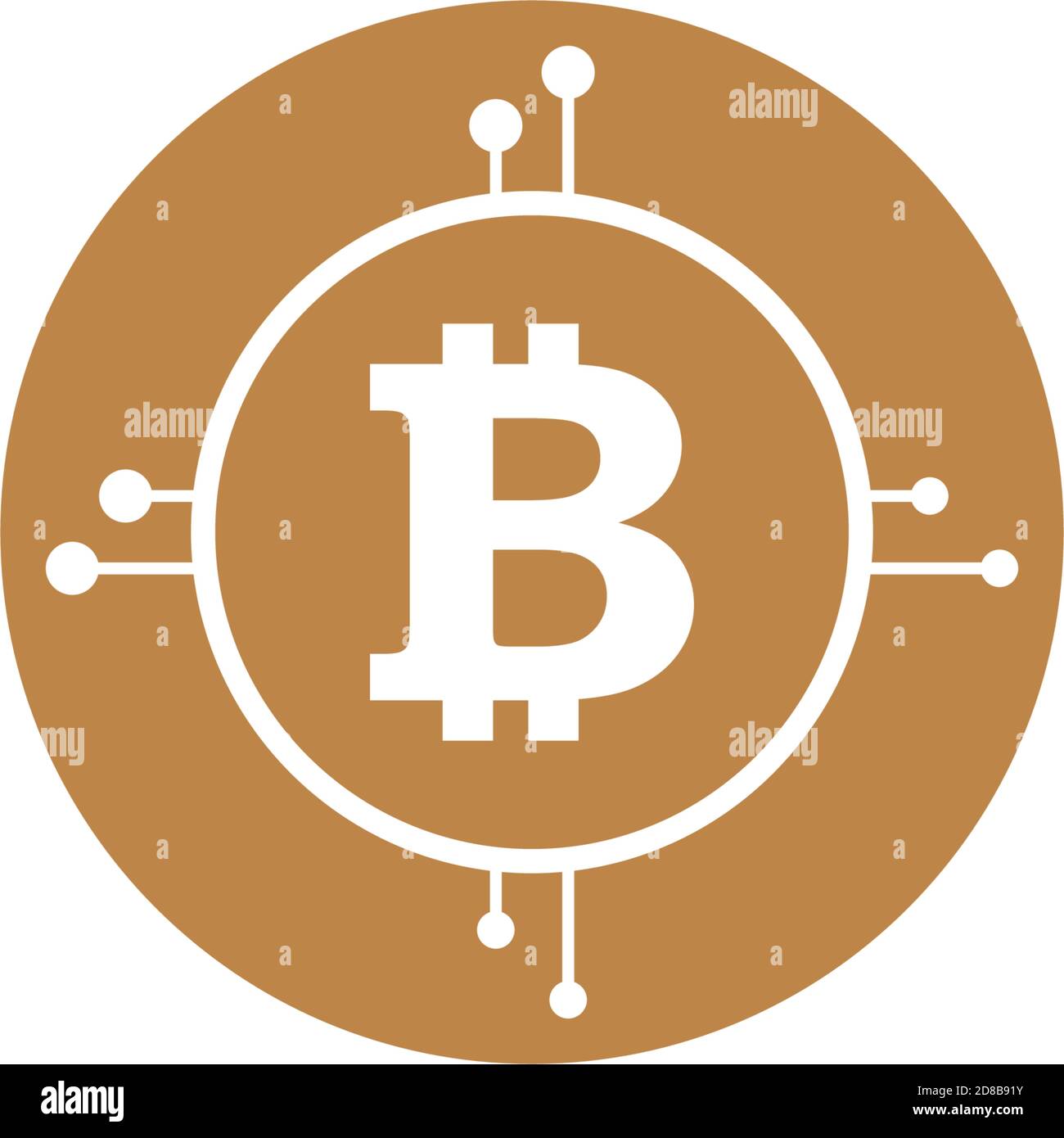 Letter B Crypto coin icon design concept vector Stock Vector Image ...