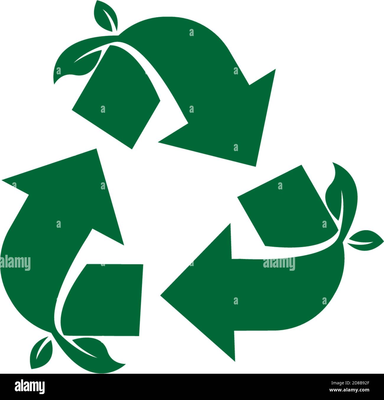 Recycling sign icon circle design vector Stock Vector Image & Art - Alamy