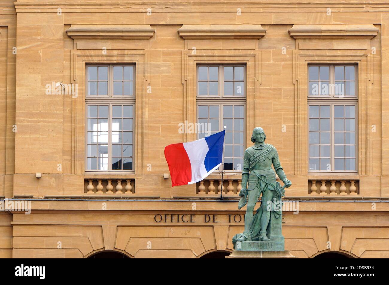 Faber-Statue auf dem Marktplatz, Metz, Lothringen, Frankreich Stock ...