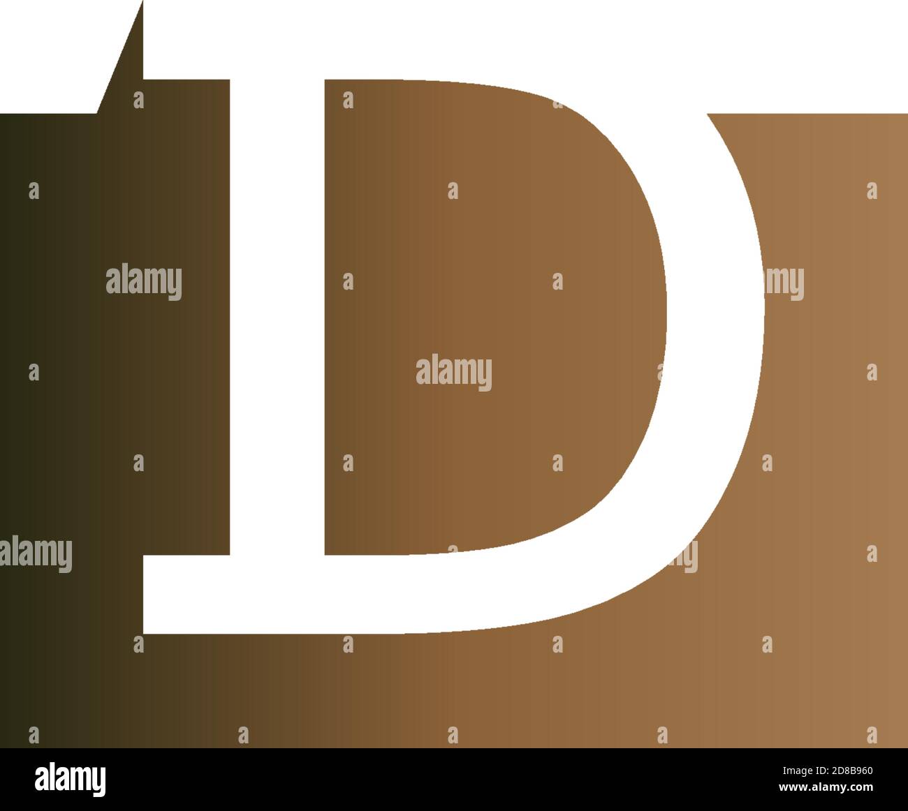 Letter D on the square icon template vector Stock Vector Image & Art ...