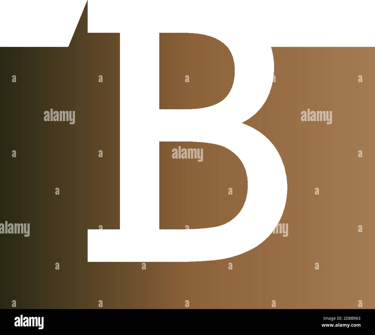 Letter B on the square icon template vector Stock Vector Image & Art ...