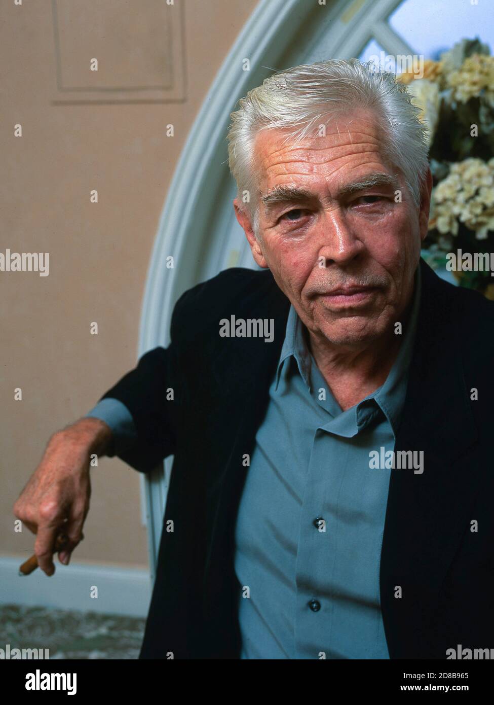 The American actor James Coburn at the Deauville American Film Festival ...