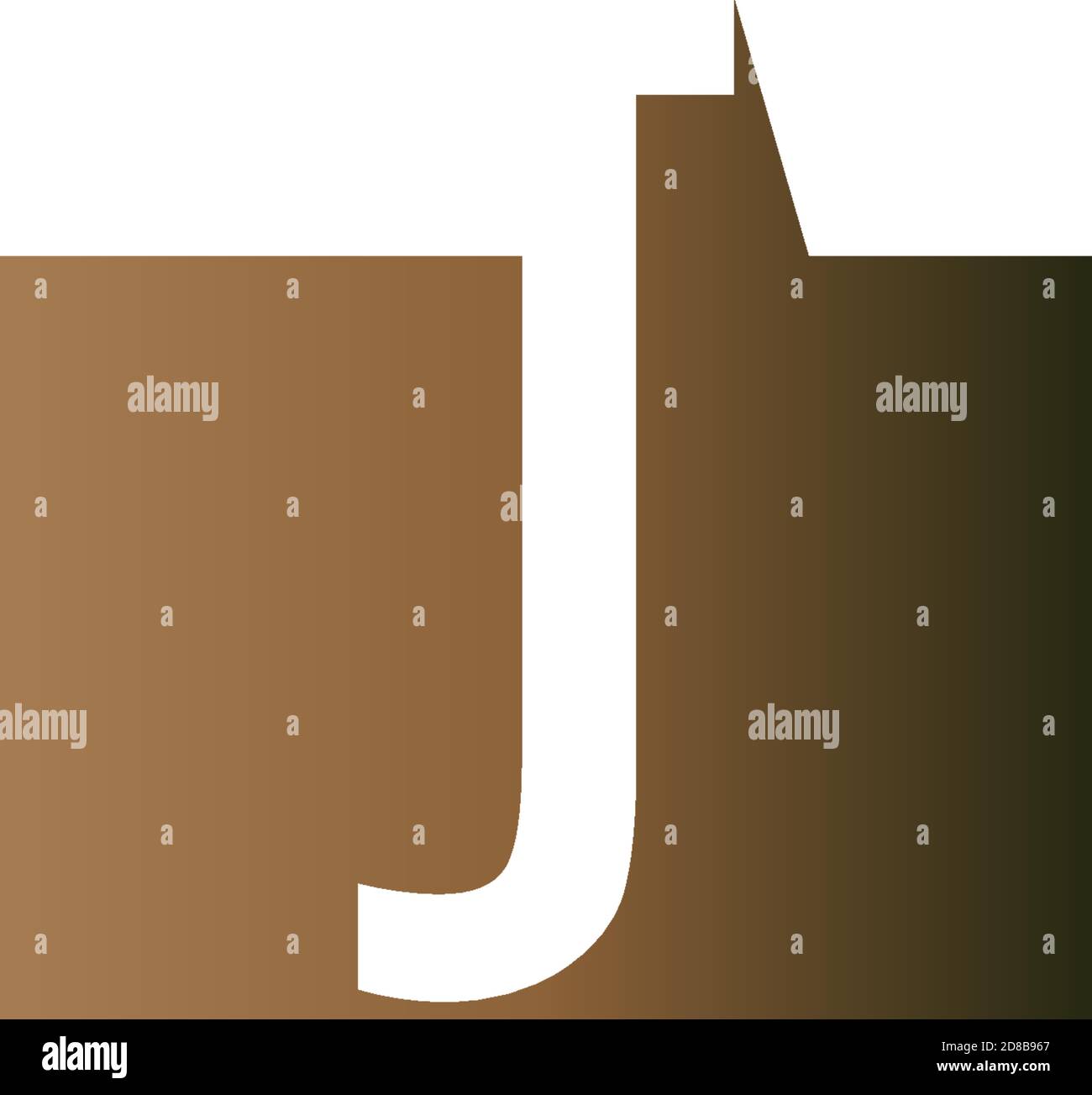 Letter J on the square icon template vector Stock Vector Image & Art ...