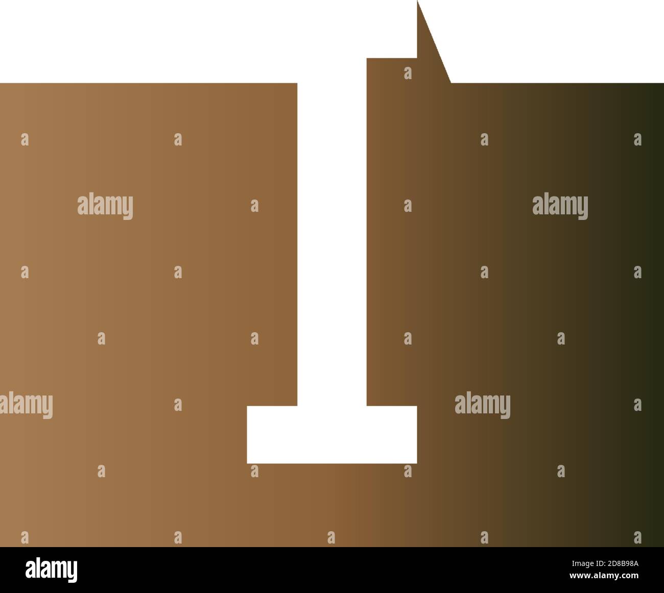 Letter I on the square icon template vector Stock Vector Image & Art ...