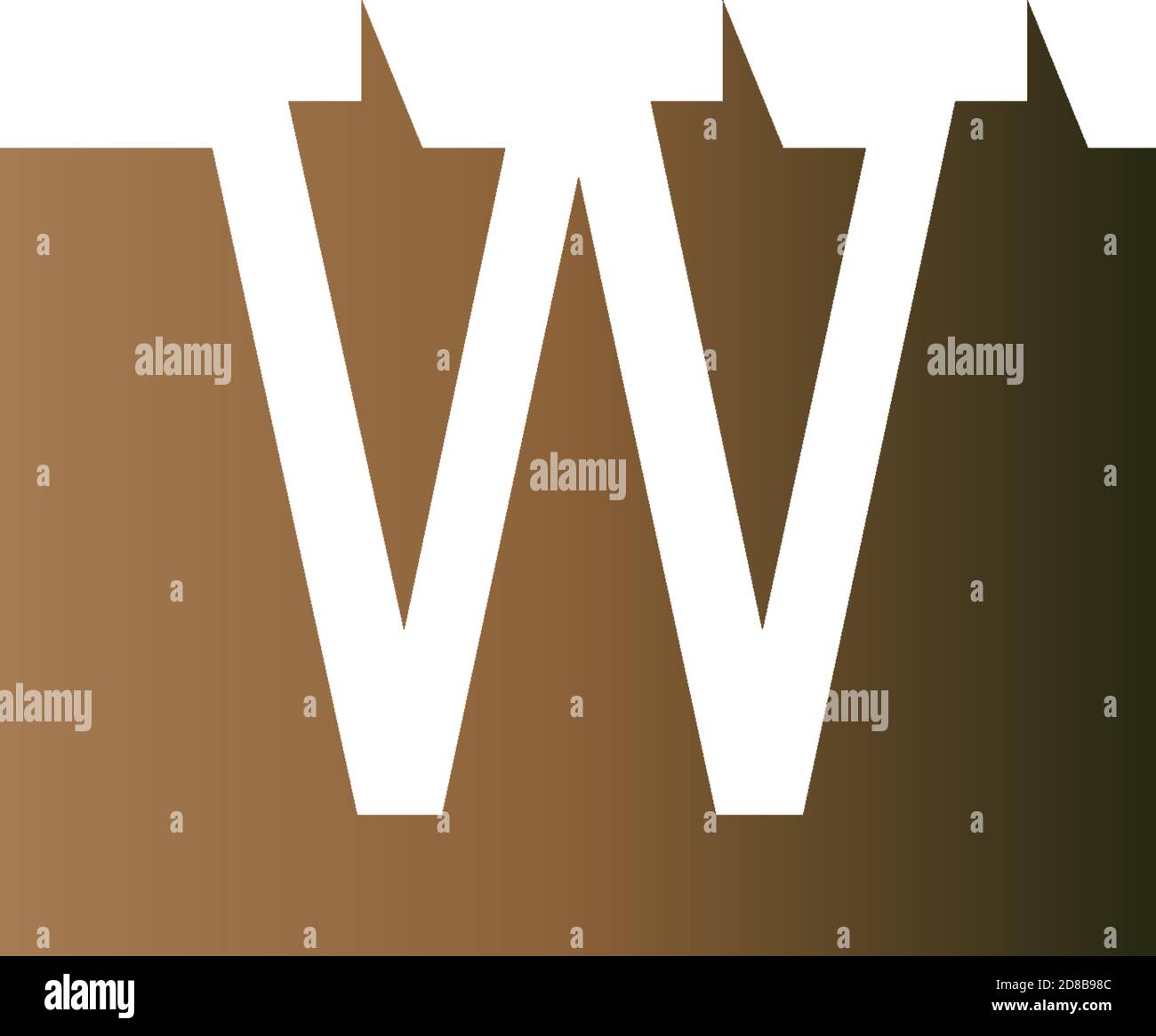 Letter W on the square icon template vector Stock Vector Image & Art ...