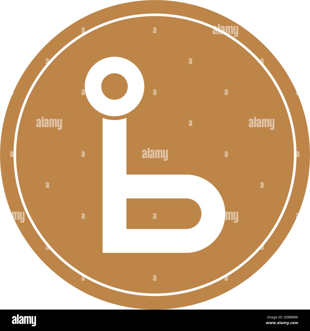 Letter B Crypto coin icon design concept vector Stock Vector Image ...