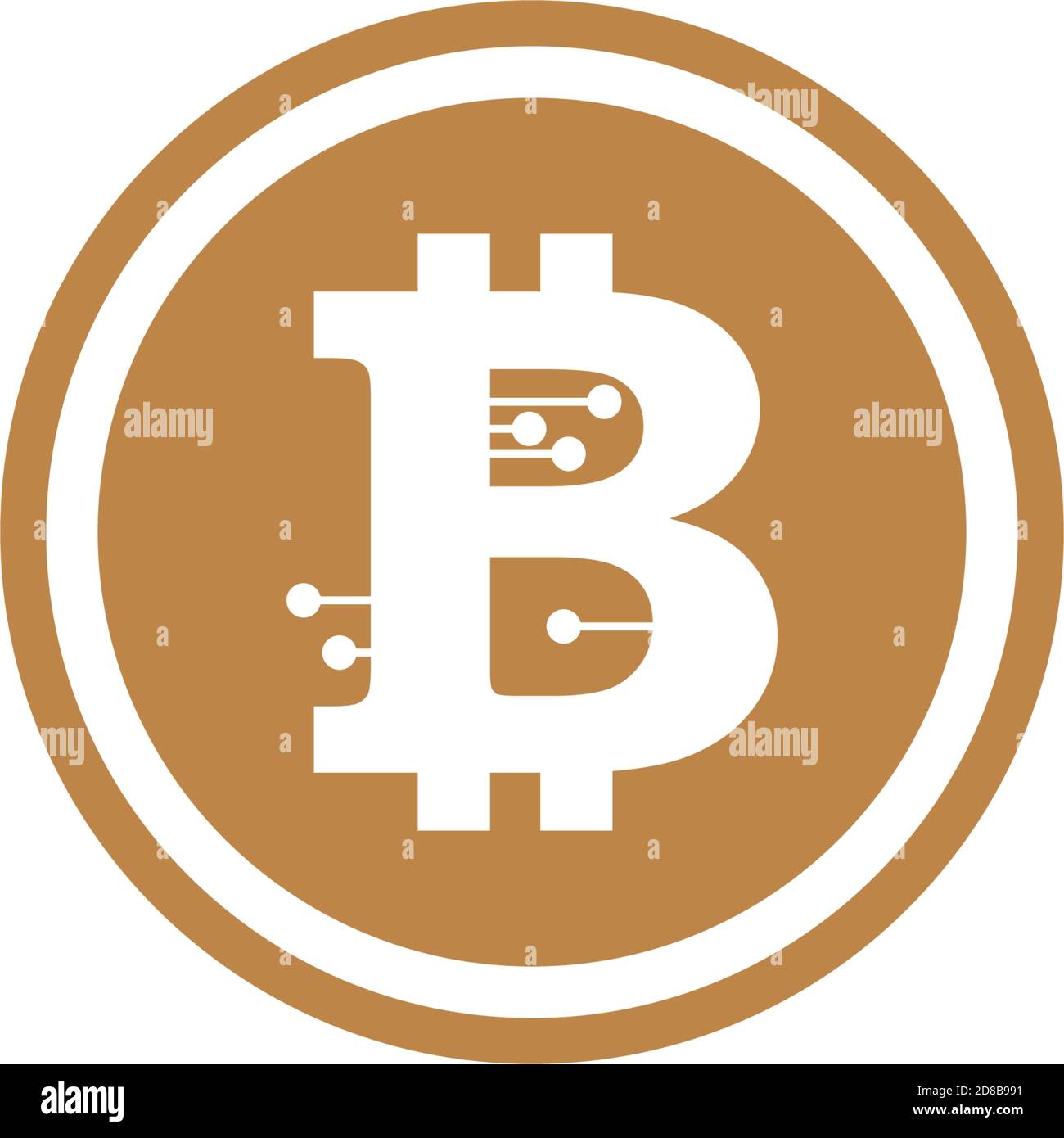 Letter B Crypto coin icon design concept vector Stock Vector Image ...