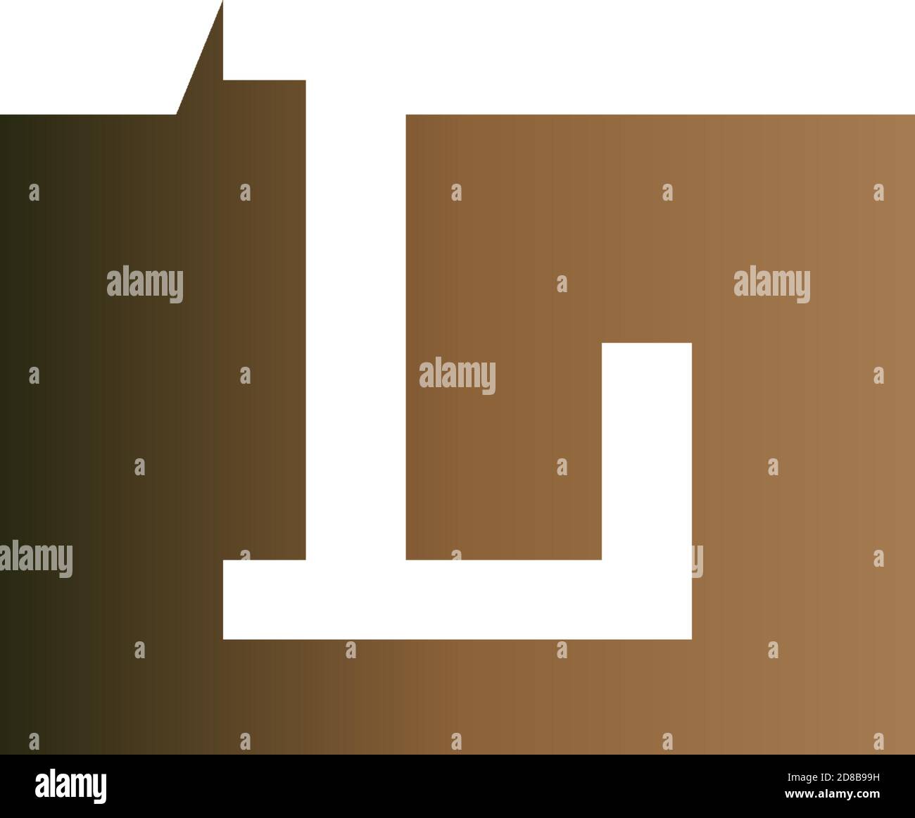 Letter L on the square icon template vector Stock Vector Image & Art ...