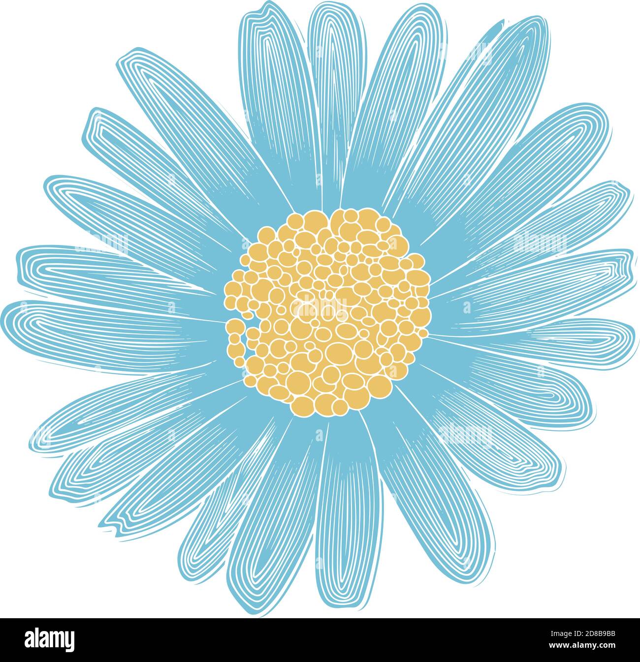 Seamless spring daisy pattern Cut Out Stock Images & Pictures - Alamy
