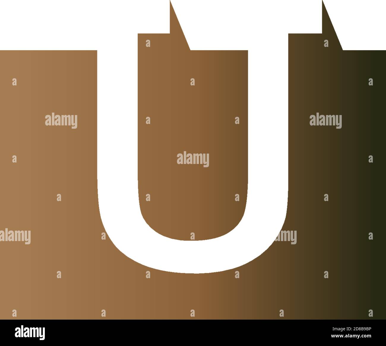 Letter U on the square icon template vector Stock Vector Image & Art ...