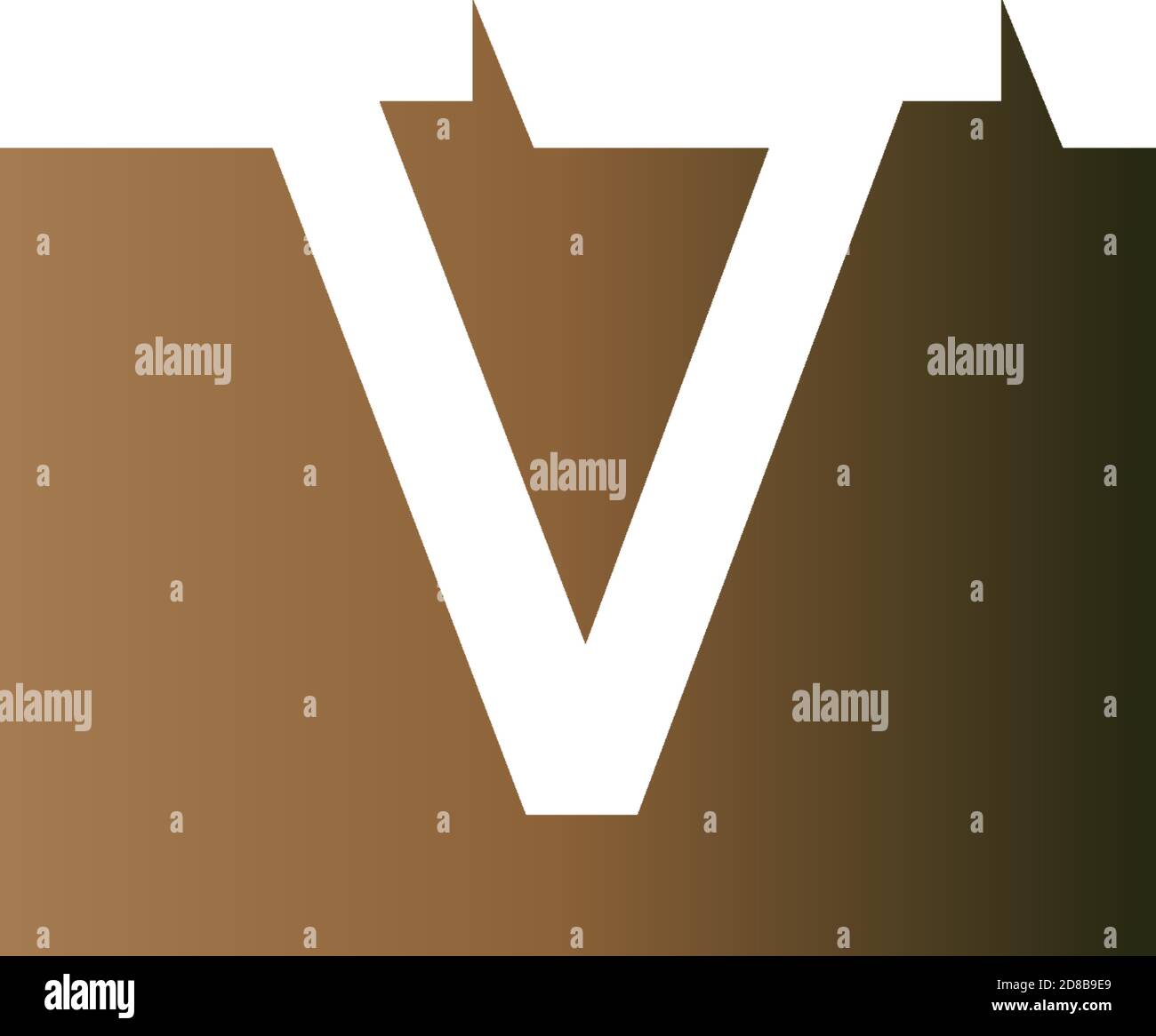 Letter V on the square icon template vector Stock Vector Image & Art ...