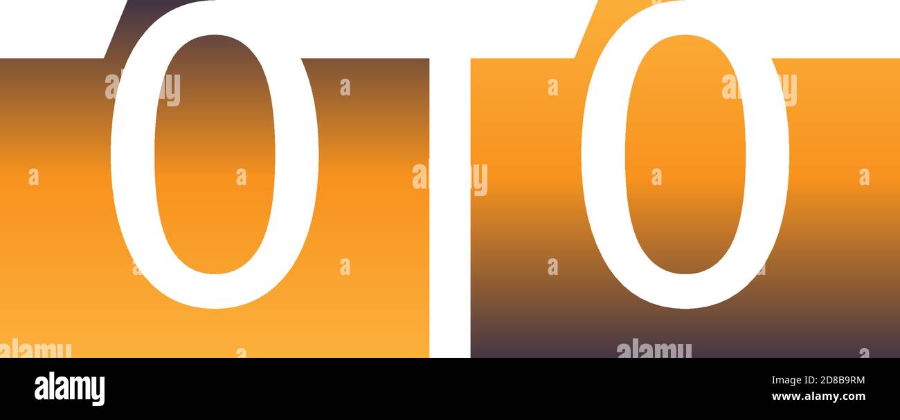 Numbers 0,0 on the square icon template vector Stock Vector Image & Art ...