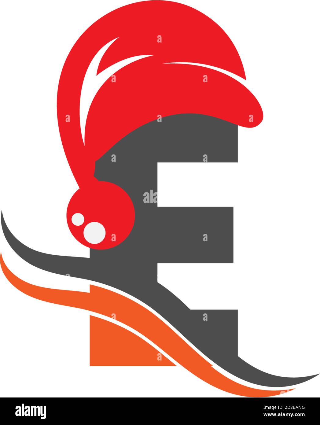 Letter E Santa hat concept design illustration Stock Vector Image & Art ...