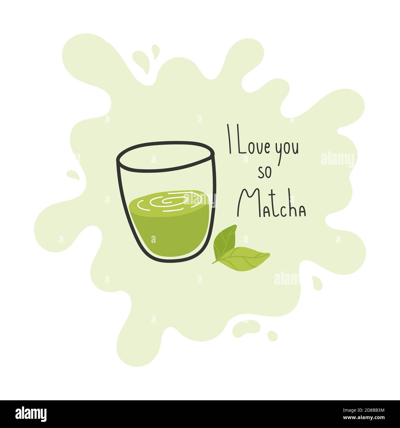Matcha cocktail Cut Out Stock Images & Pictures - Alamy
