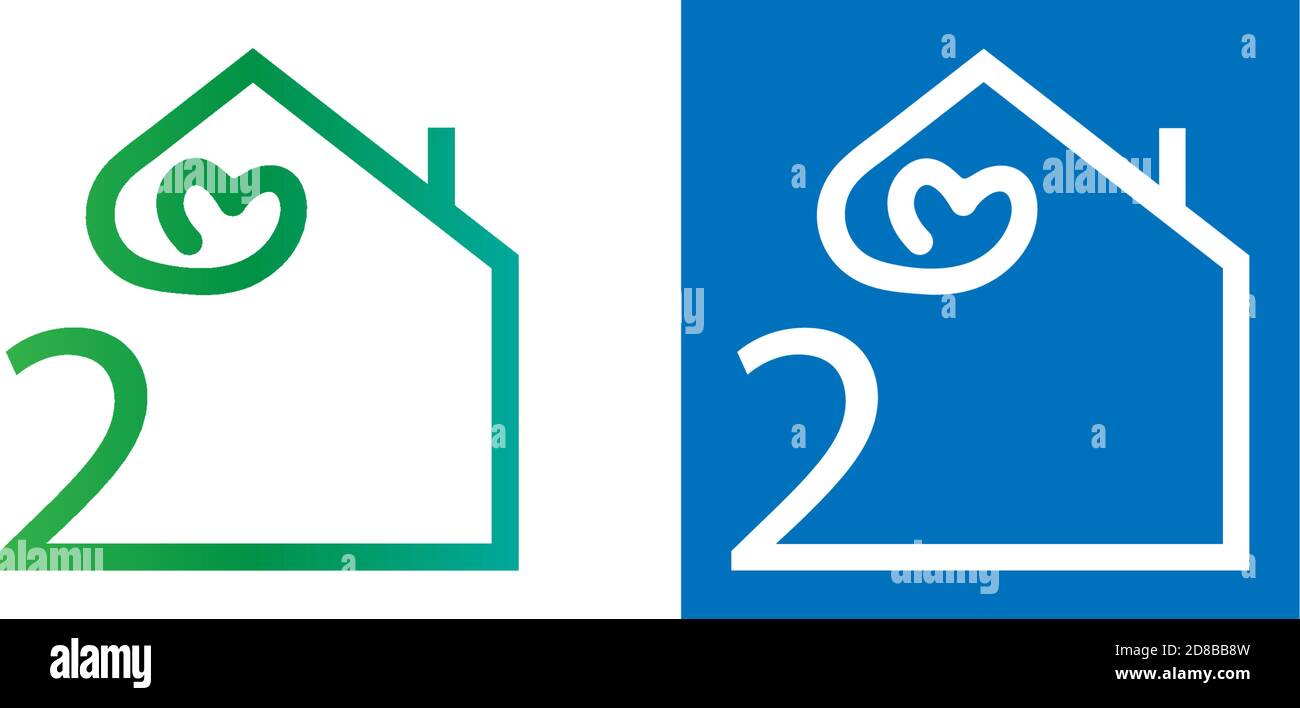 Modern sign house number Stock Vector Images - Alamy